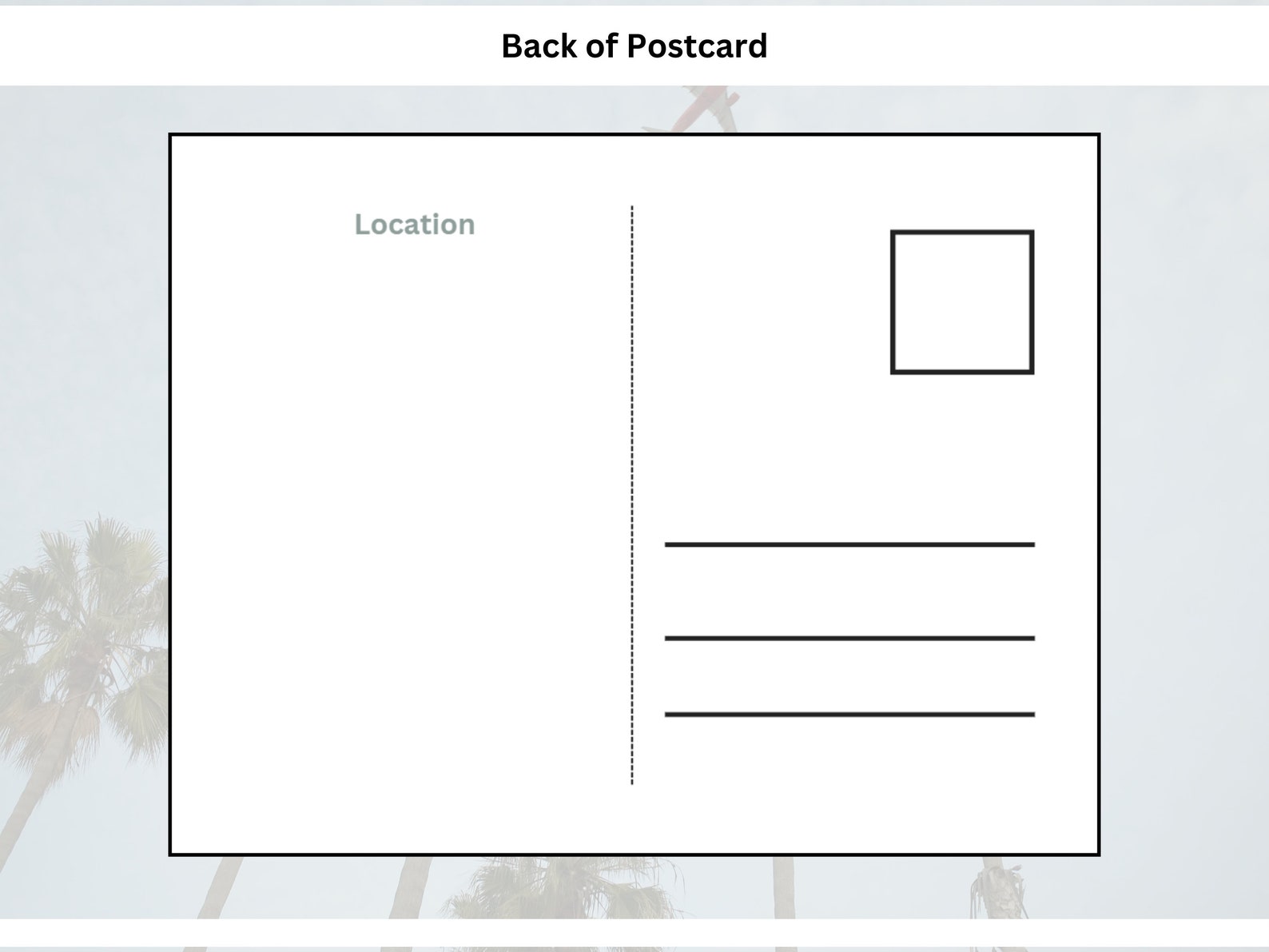 Editable Postcard Template | Traveling Postcard Template | Canva ...