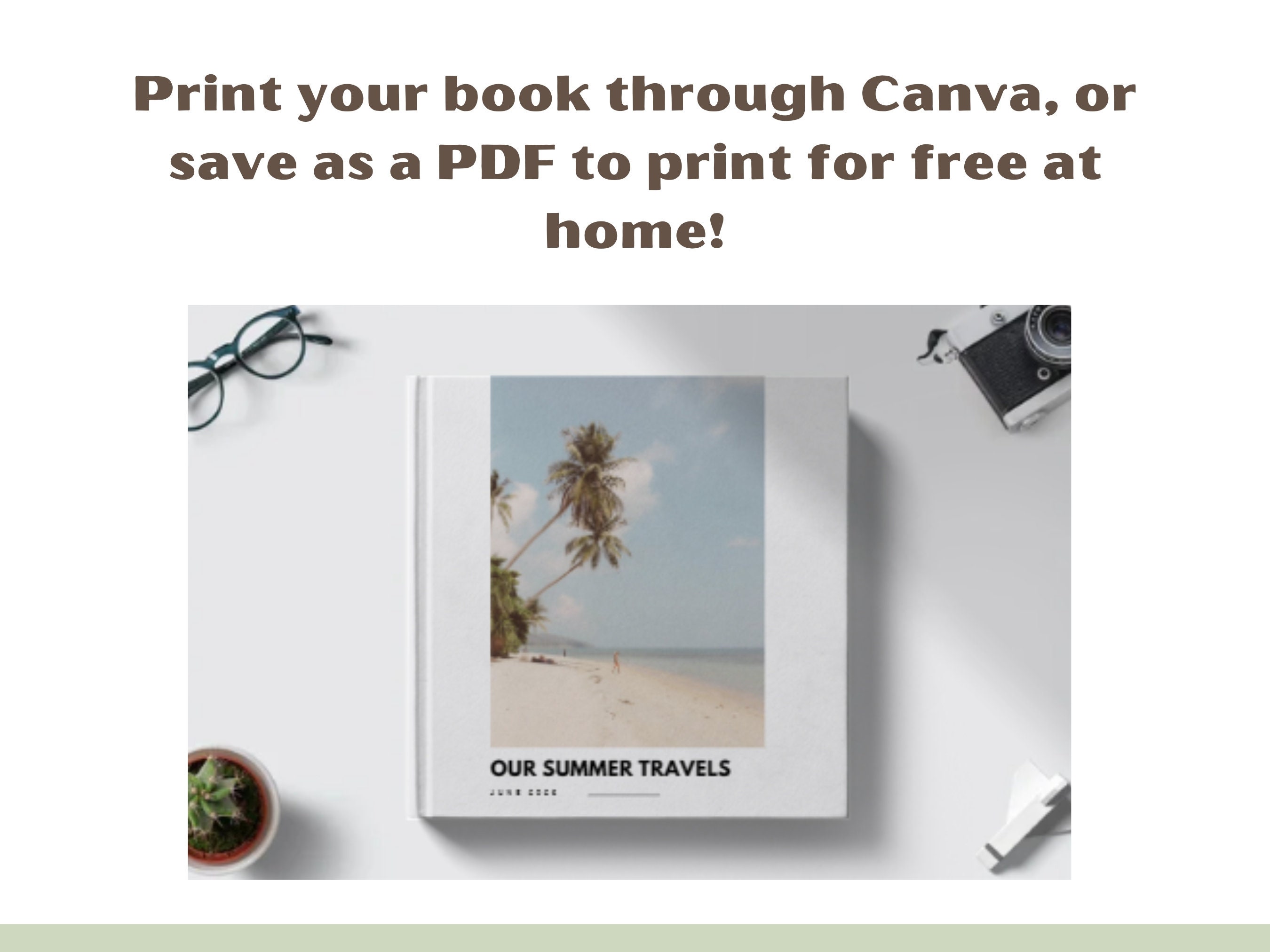 Photo Memory Book Template | Coffee Table Book | Personalized Photo ...
