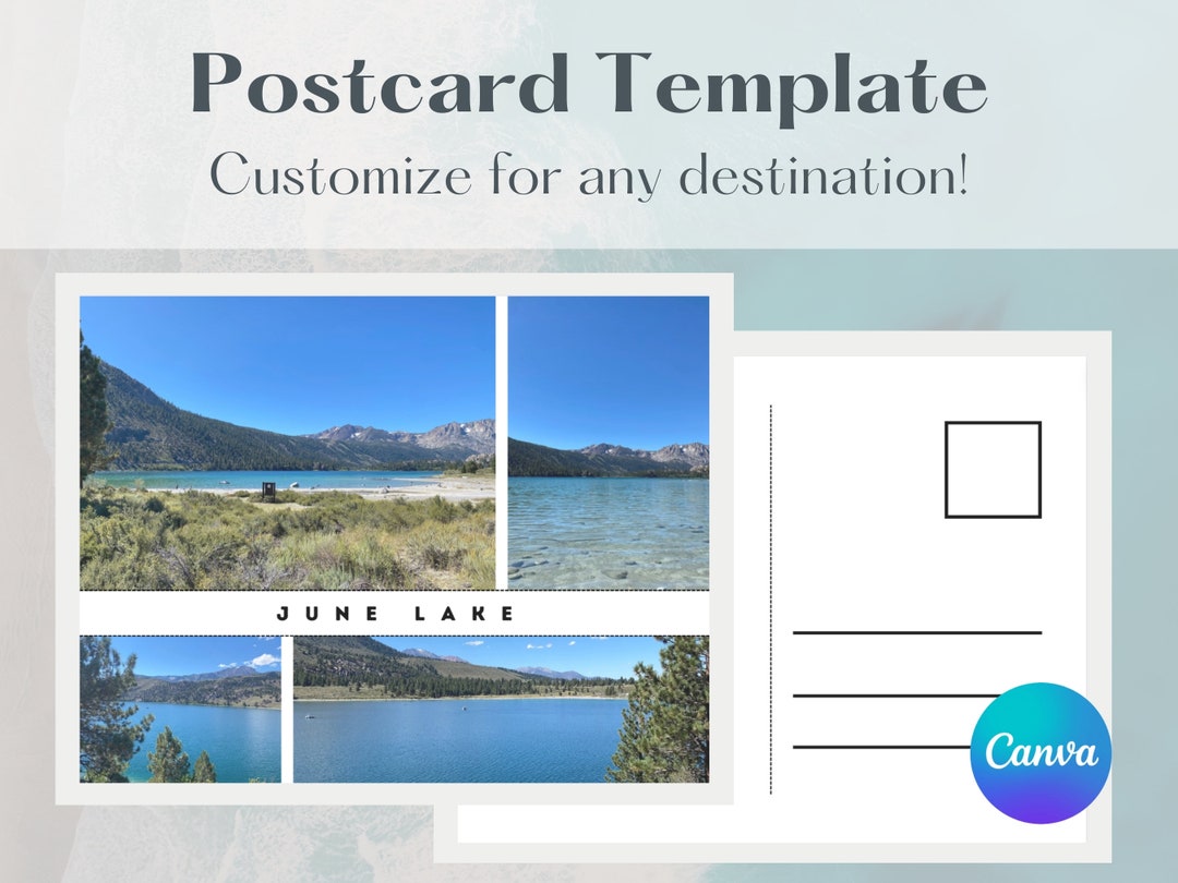 Editable Postcard Template | Traveling Postcard Template | Canva ...