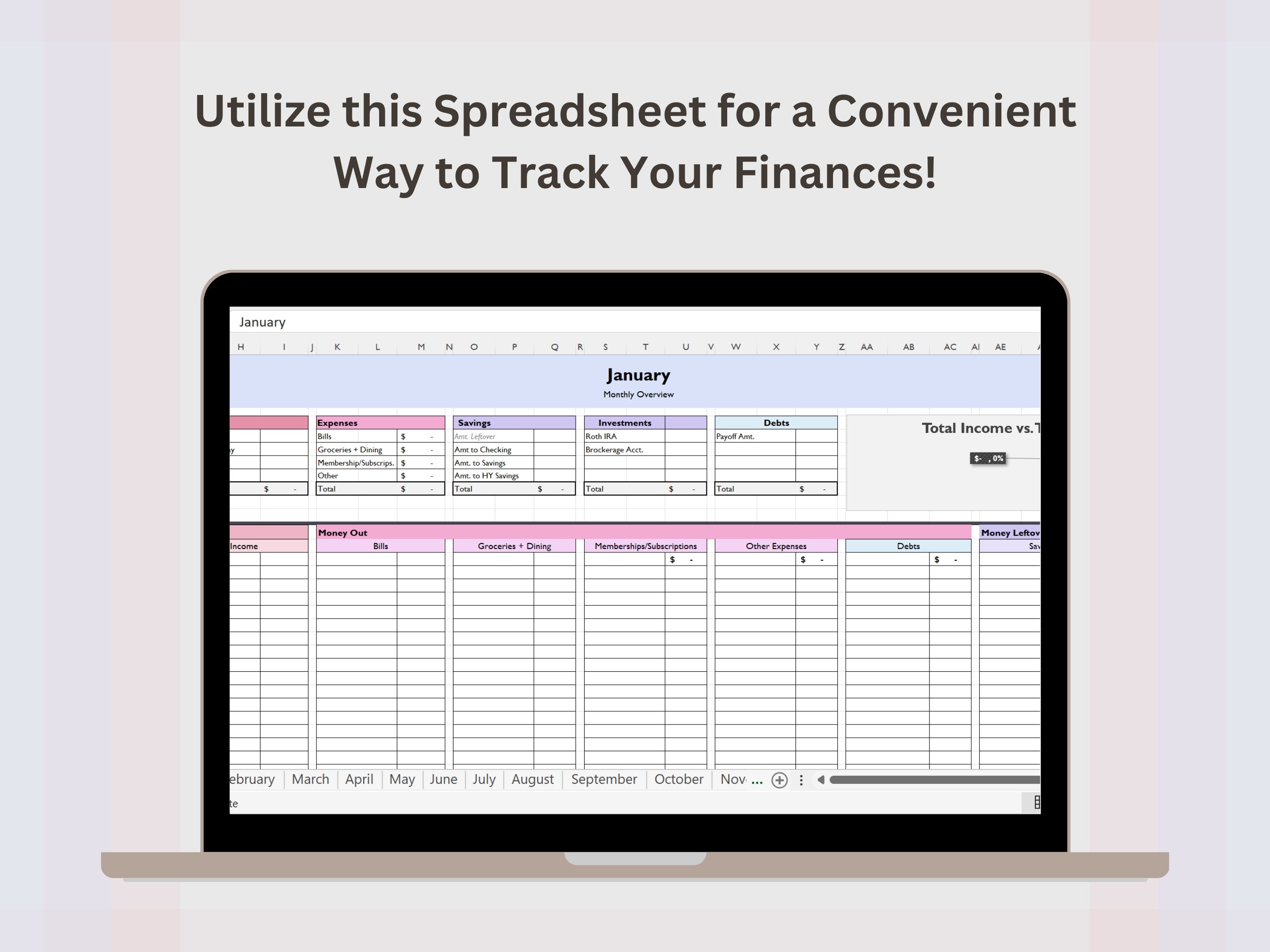 Deluxe Monthly/annual Budget Spreadsheet Tracker | Excel | Google ...