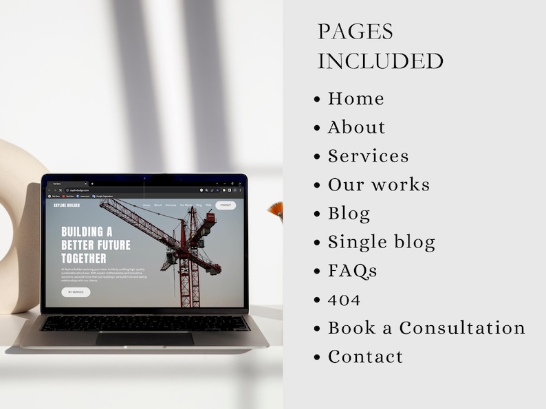 Construction Website Template Squarespace Template Contractor Website Home Builder Website ...
