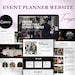 Event Planner Canva Website Template: Wedding & Event Organizer - Etsy