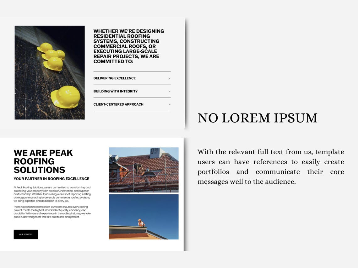Roofing Website Squarespace Template, Roofing Template, Roofer ...