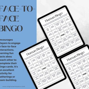 Human Bingo Game, Fillable Editable, Instant Download, Digital ...
