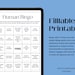 Human Bingo Game, Fillable Editable, Instant Download, Digital ...