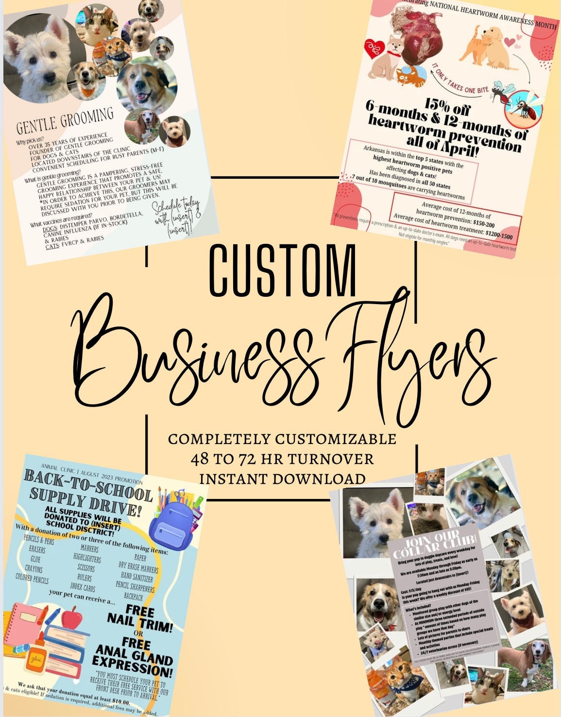 Custom Business Flyers / Small Business Ad - Etsy