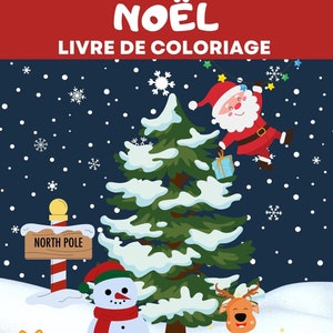 Christmas Colourful Illustrated French Colouring Book - Etsy