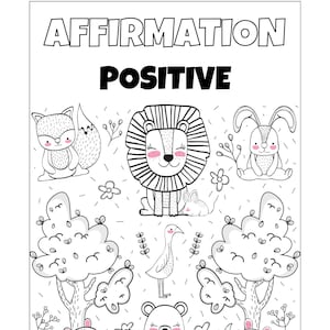 Positive Affirmations French Colouring Book - Etsy Canada