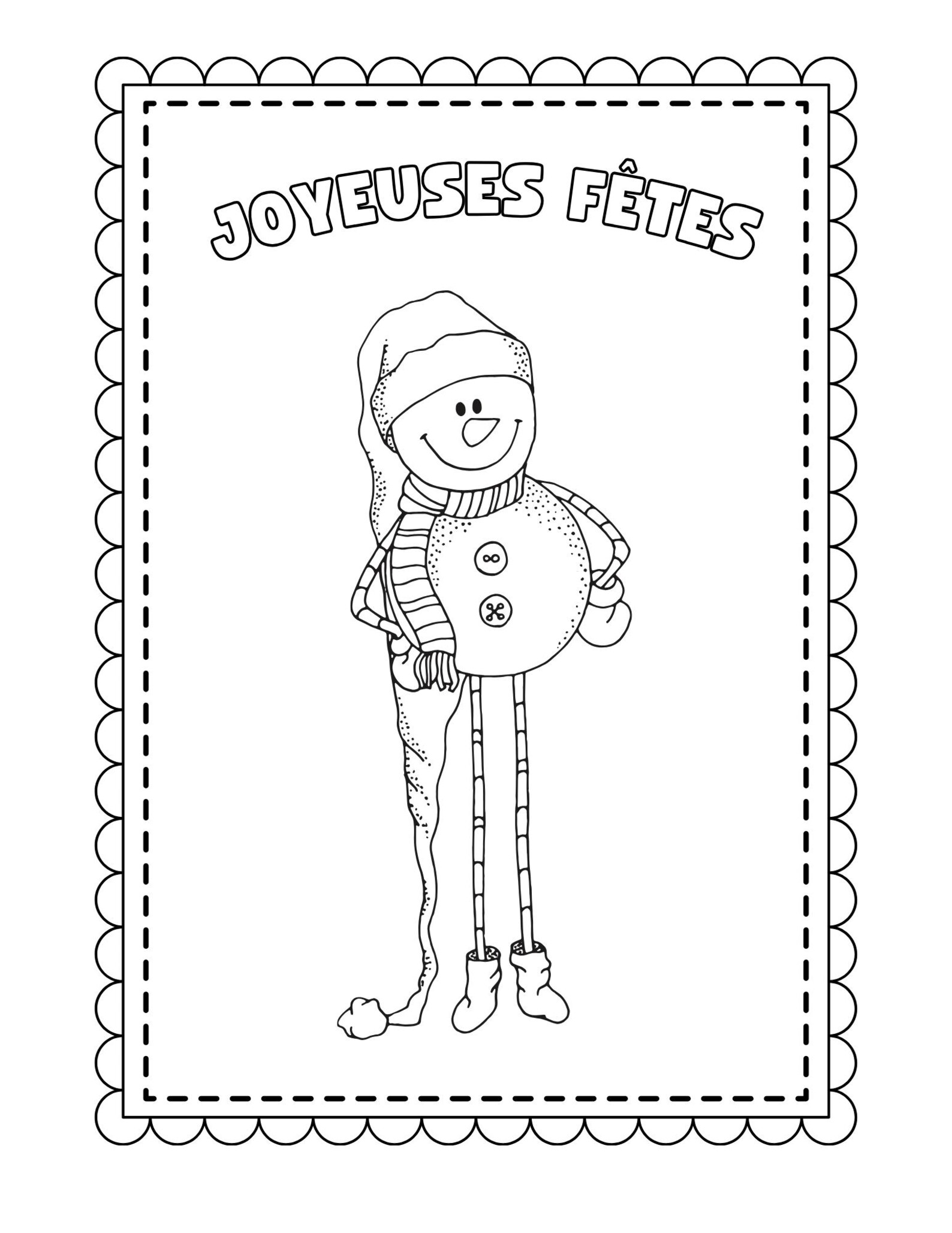 Christmas Colourful Illustrated French Colouring Book - Etsy