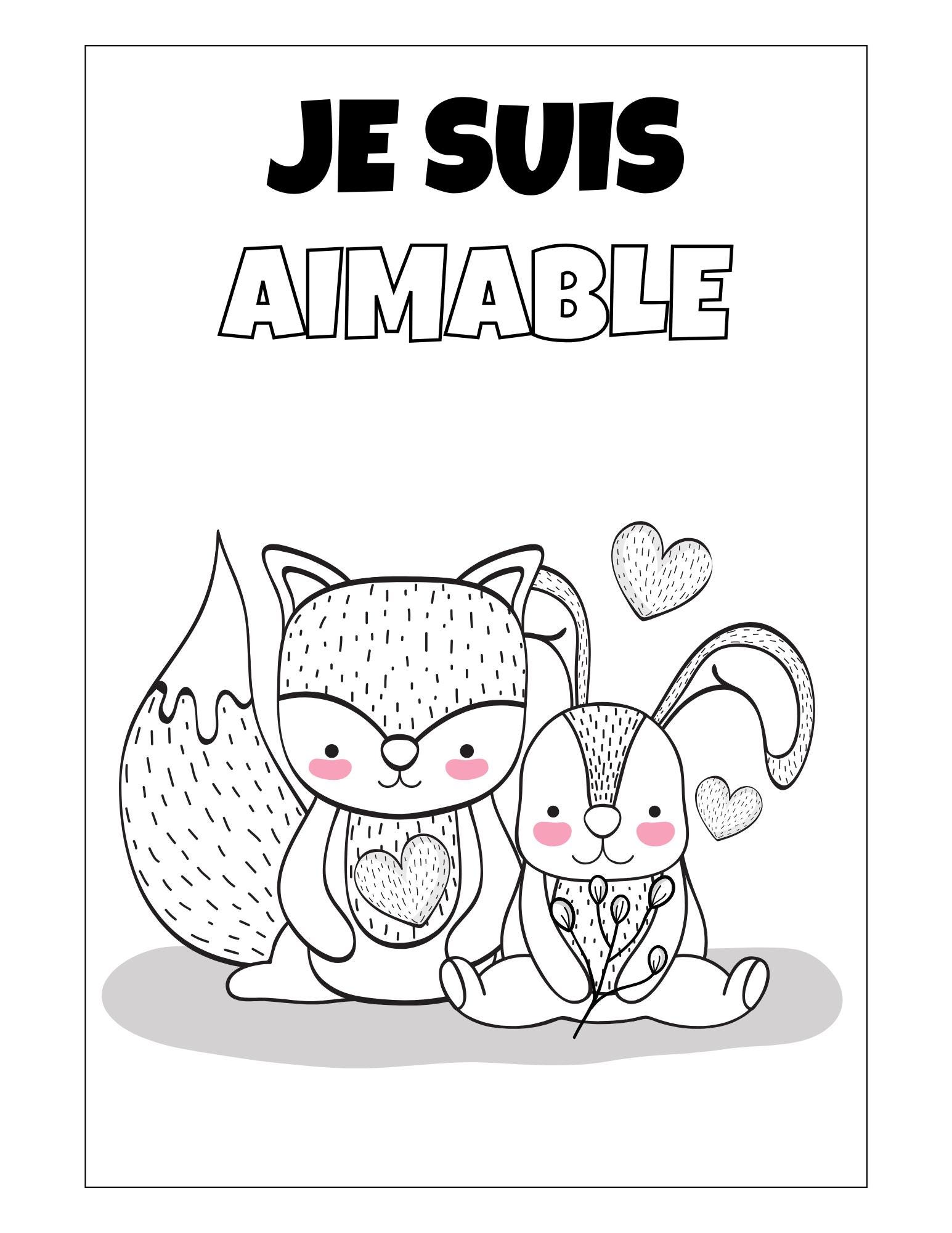 Positive Affirmations French Colouring Book - Etsy Canada