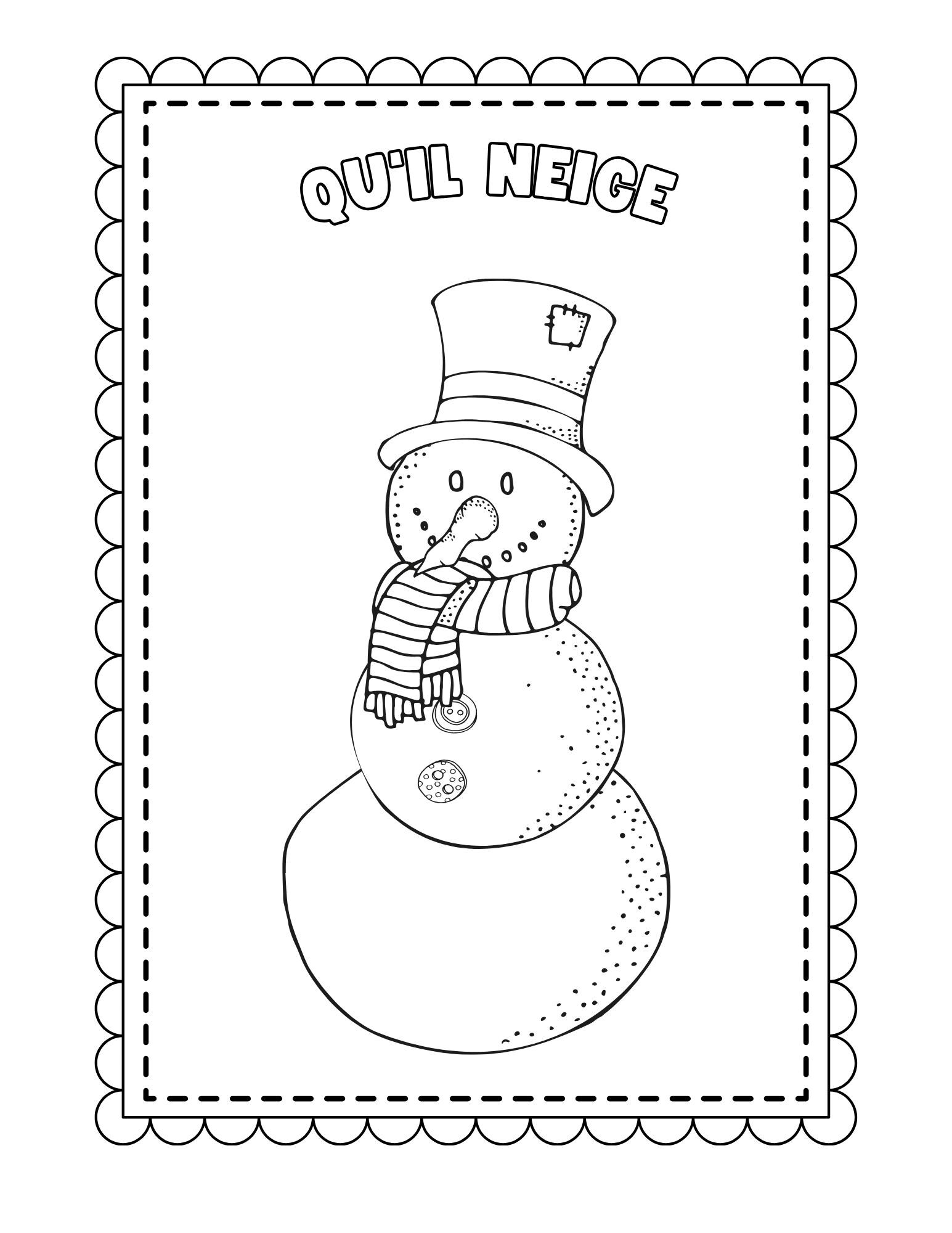 Christmas Colourful Illustrated French Colouring Book - Etsy