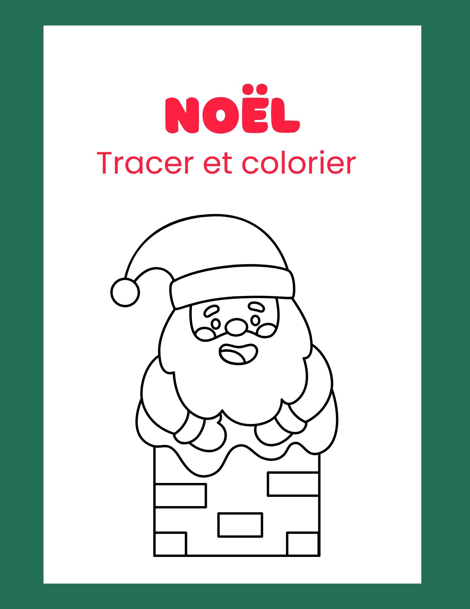 Fun Christmas Tracing French Colouring Book - Etsy Canada