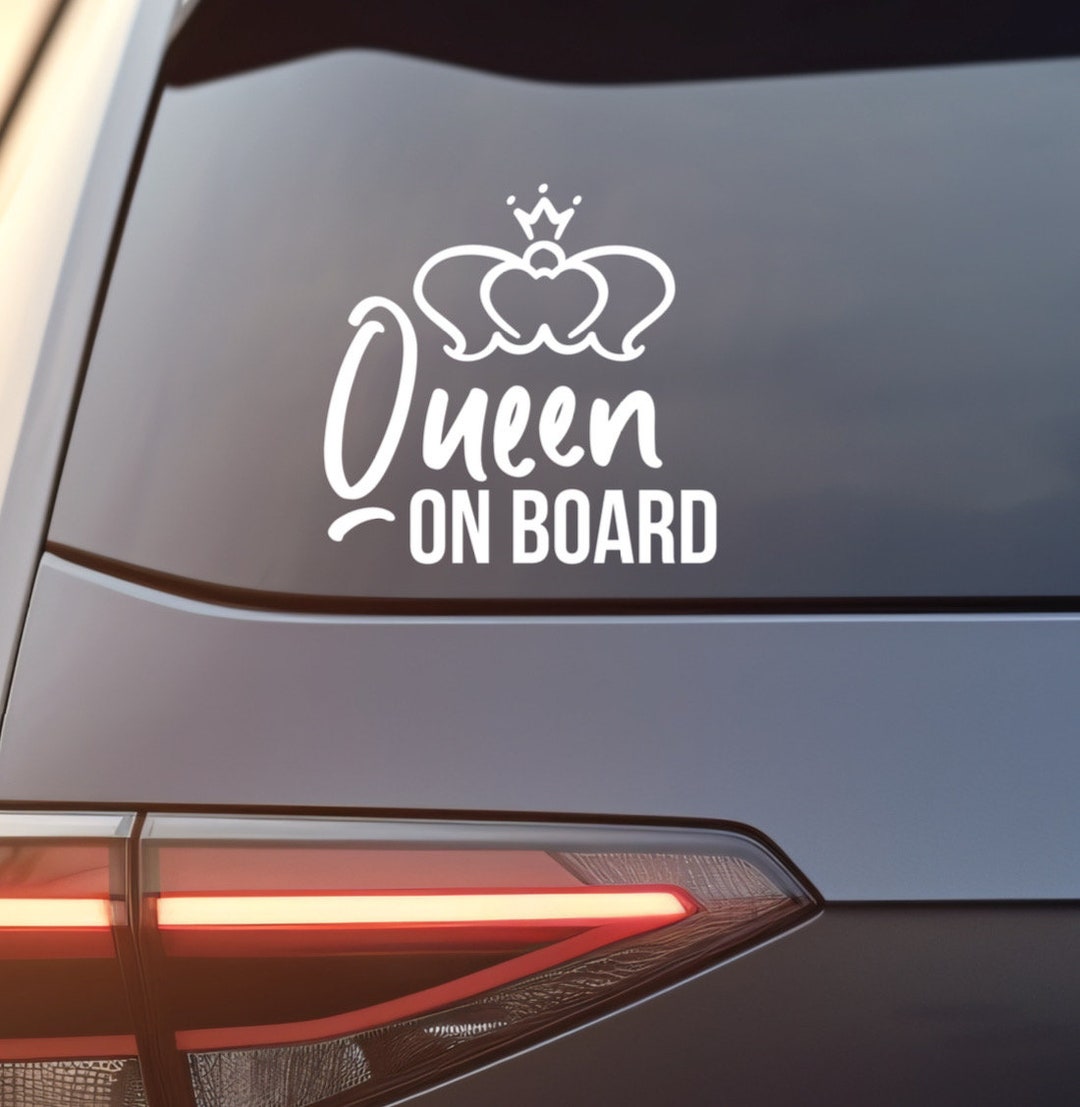 Queen on Board Sticker/decal. - Etsy UK