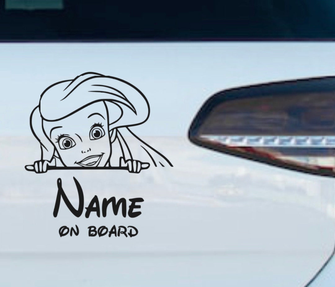 Personalized Arielle Name on Board Sticker / Decal. - Etsy