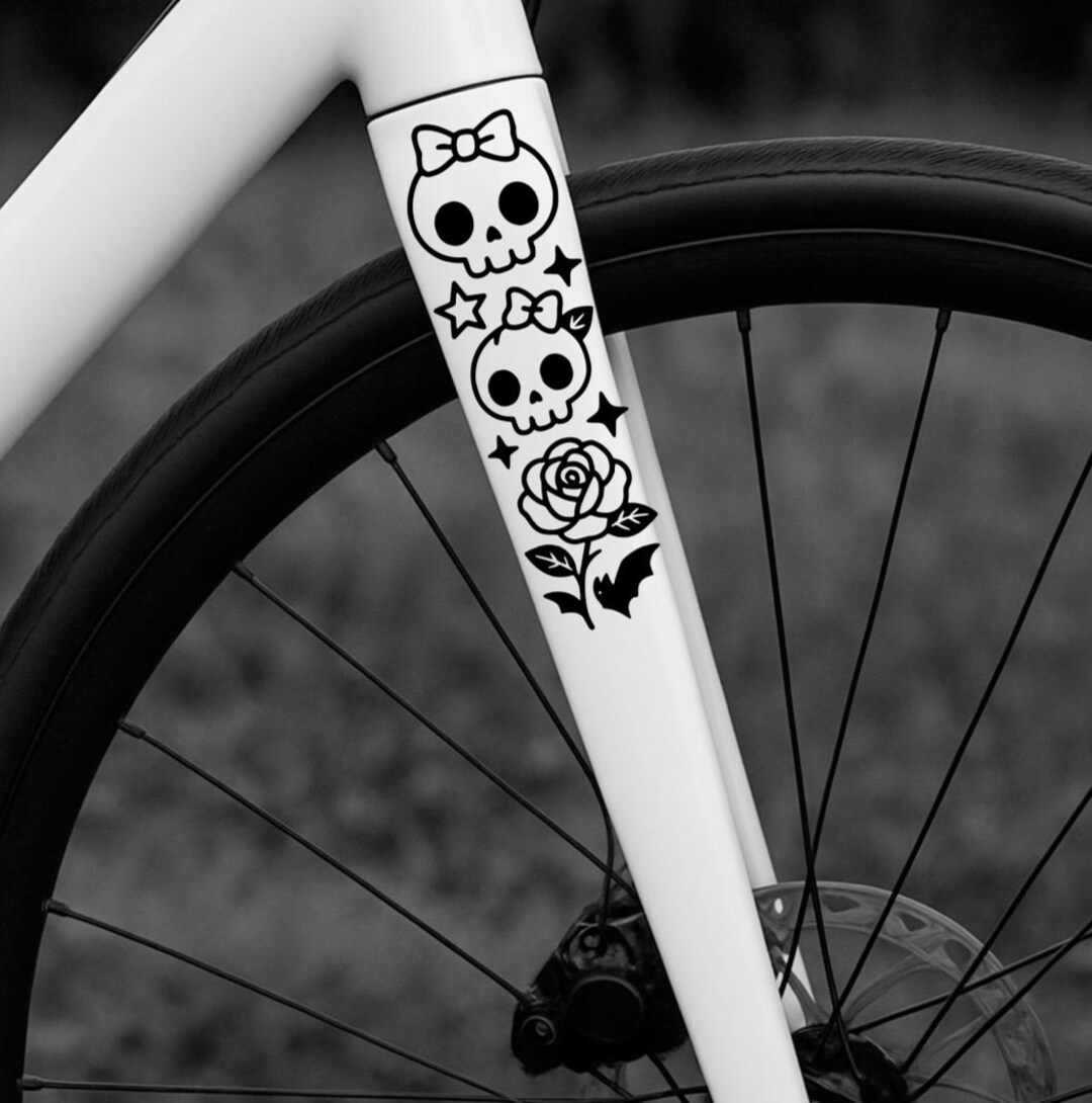 Flower Bike Fork Cover Sticker / Decal Set of 2 Left and Right - Etsy