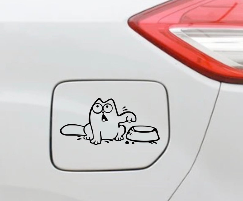 Cat Give Me Food Fuel Cap Cover Sticker / Decal. - Etsy