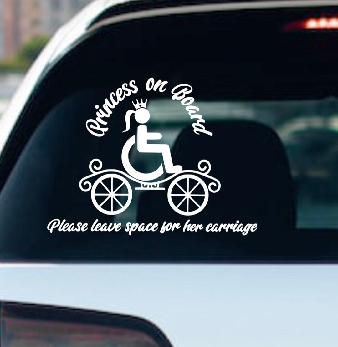 Wheelchair Princess Sticker / Decal. - Etsy