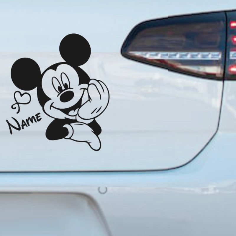 Mickey Mouse Car Decal - Etsy Canada