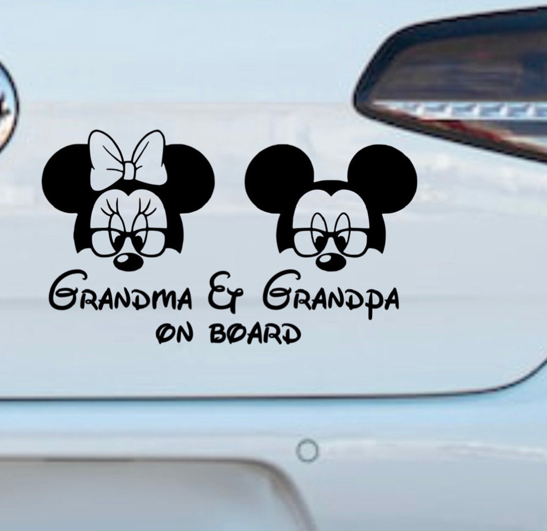 Mouse Grandma, Grandpa Sticker/decal. - Etsy
