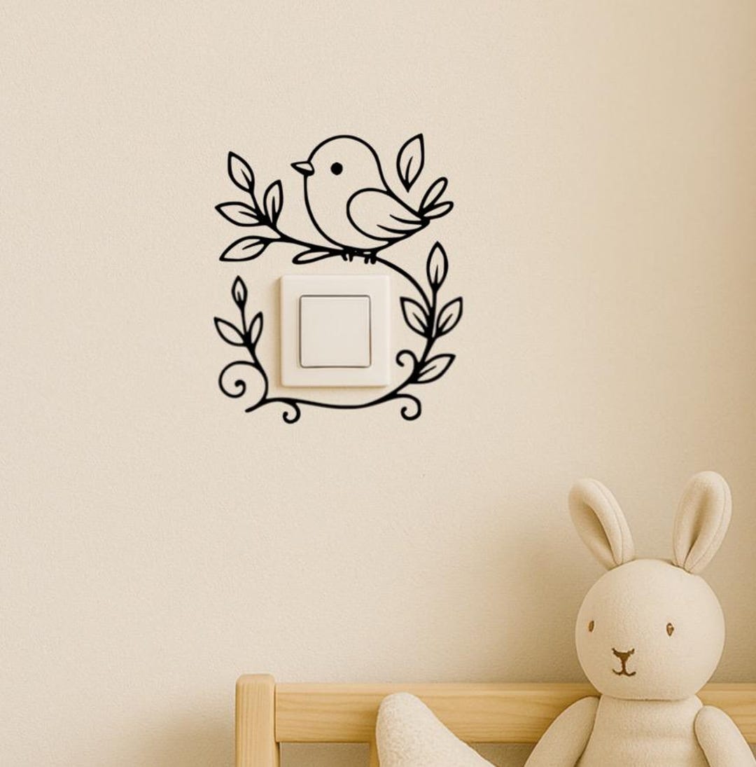 Light Switch or Socket Sticker – Fits Round 8.5 X 8.5 Cm – Unique ...
