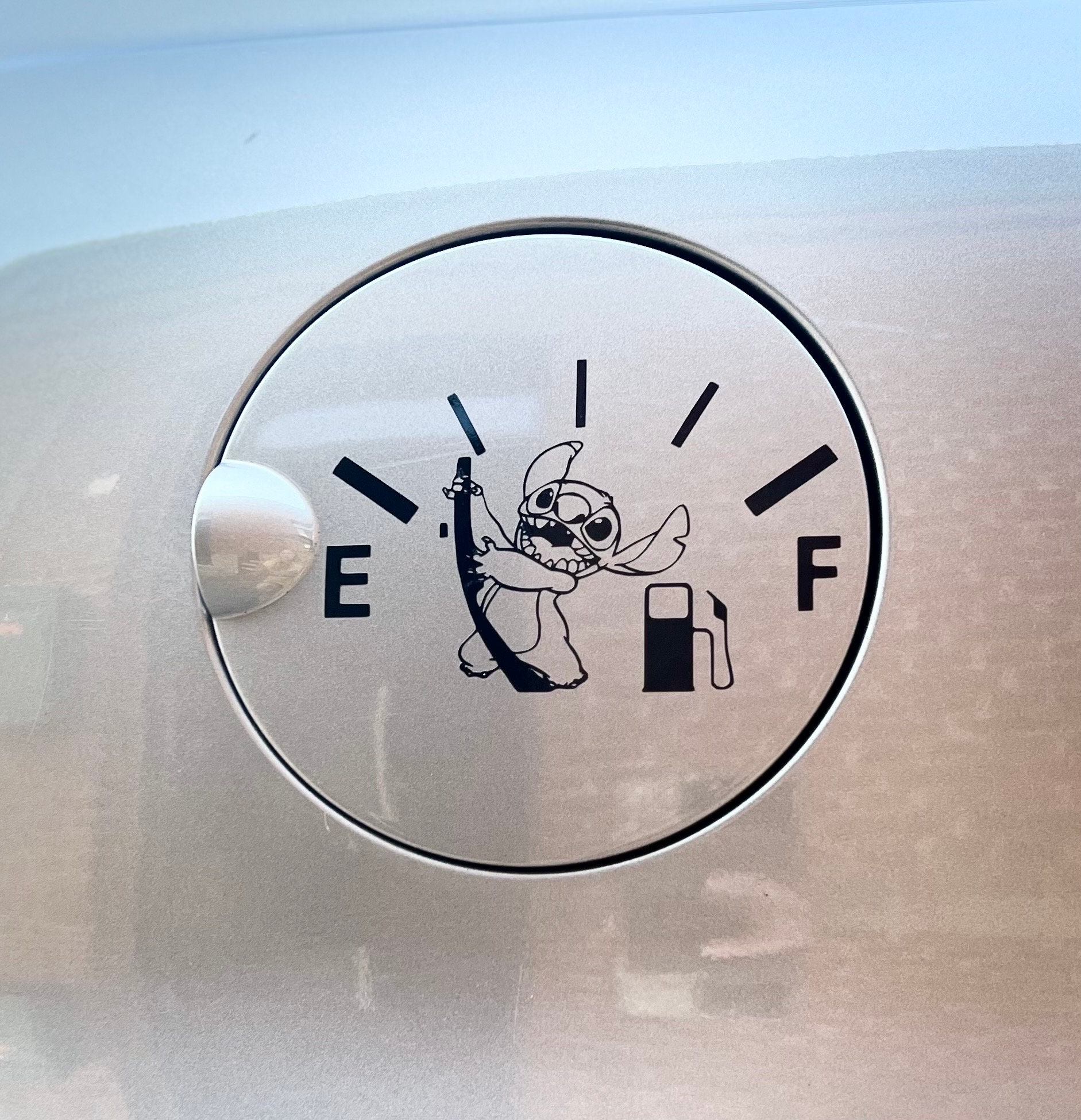 Stitch Fuel Cap Cover Sticker / Decal. - Etsy
