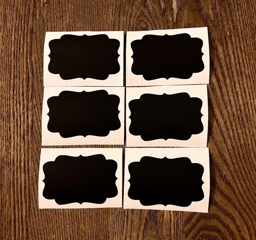 Chalkboard Labels Stickers 6 Pieces. Kitchen/hobby Decor Action ...