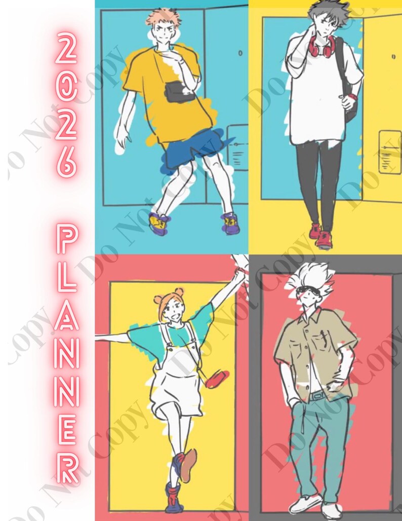 Jujutsu Kaisen Outro Scene Printable Planner – PDF (other Formats ...