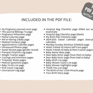 Pregnancy Planner Printable, Printable Pregnancy Journal, Expecting Mom ...