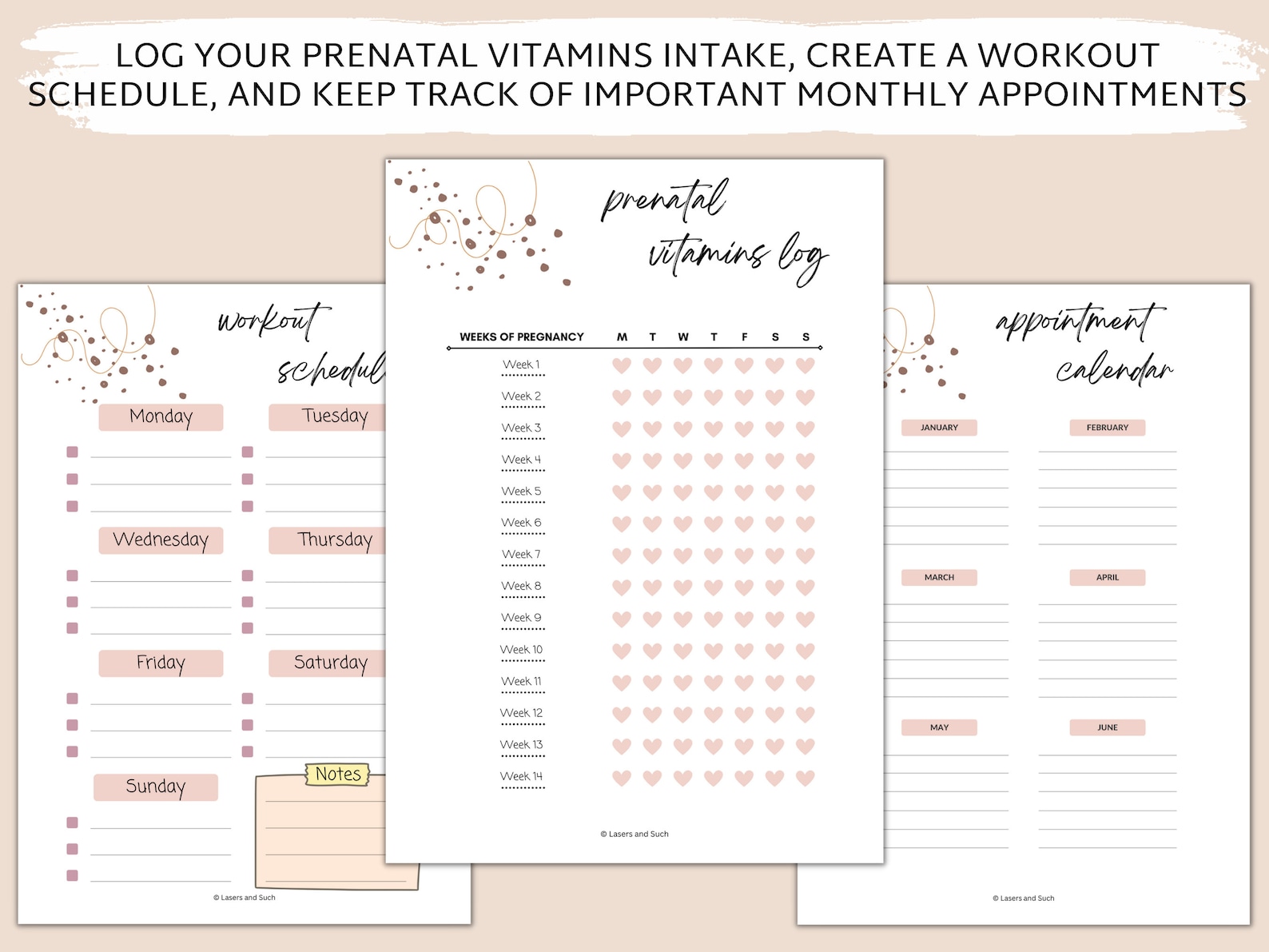 Pregnancy Planner Printable, Printable Pregnancy Journal, Expecting Mom ...
