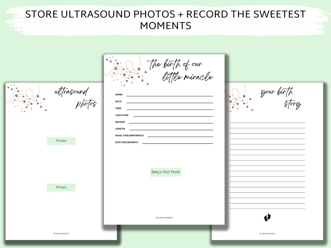 Pregnancy Planner Printable, Printable Pregnancy Journal, Expecting Mom ...