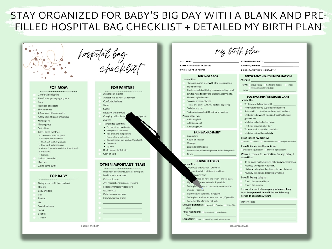 Pregnancy Planner Printable, Printable Pregnancy Journal, Expecting Mom ...