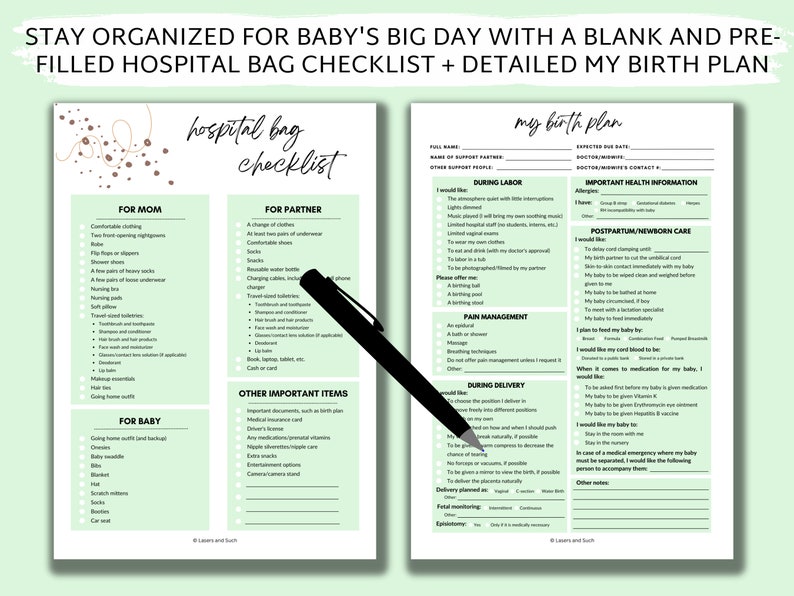 Pregnancy Planner Printable, Printable Pregnancy Journal, Expecting Mom ...