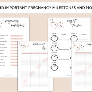 Pregnancy Planner Printable, Printable Pregnancy Journal, Expecting Mom ...