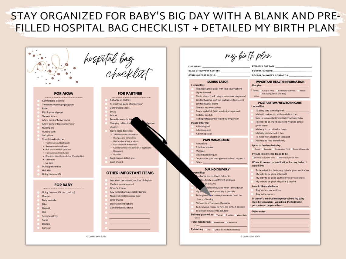Pregnancy Planner Printable, Printable Pregnancy Journal, Expecting Mom ...