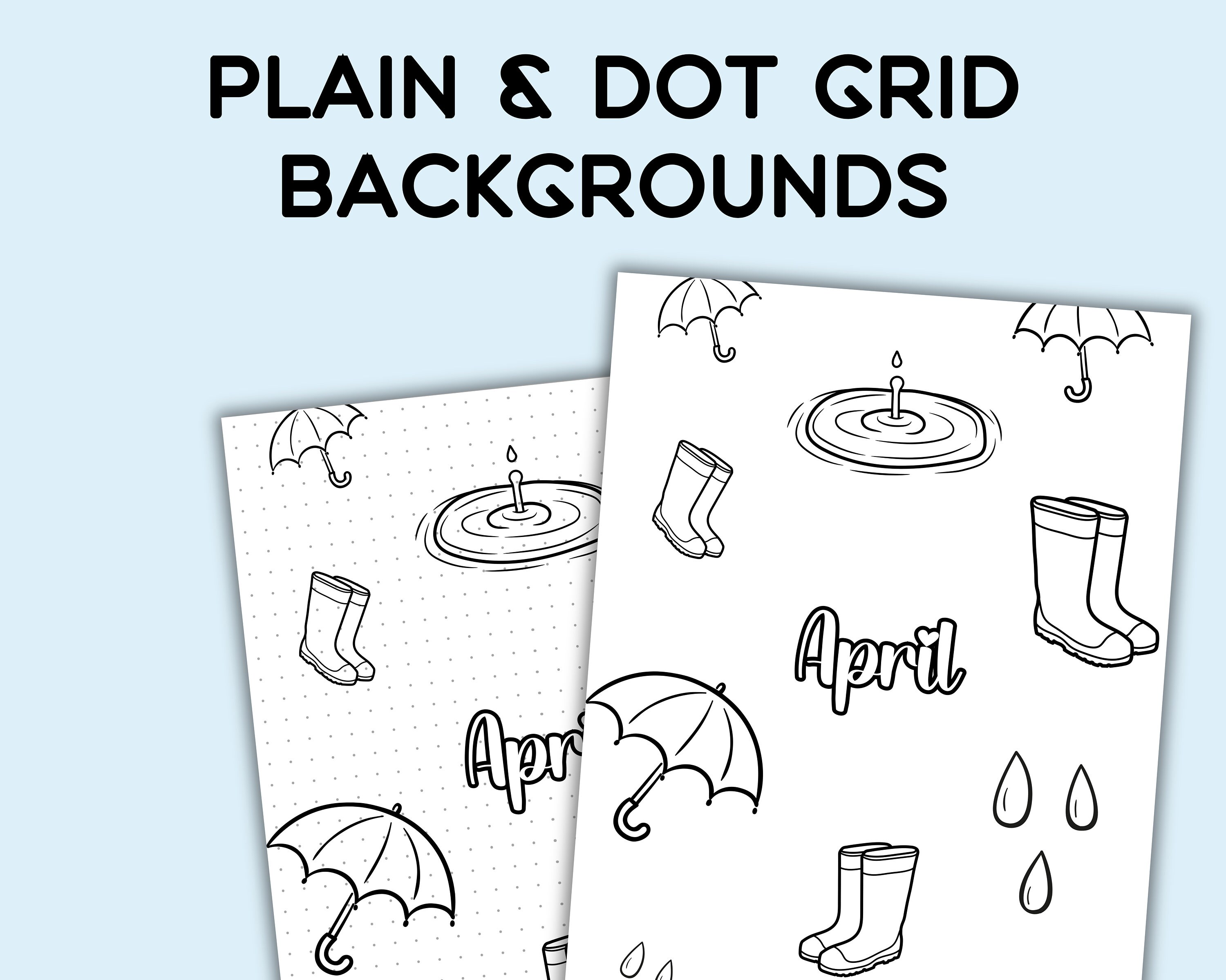 Monthly Planner Cover Page Monthly Title Coloring Pages for Digital ...