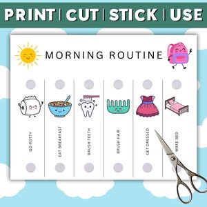 Daily Routine Flip Chart for Kids, Visual Schedule Chart Toddlers Kids ...