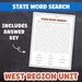 State Word Search Activity West Region US Geography US States and ...