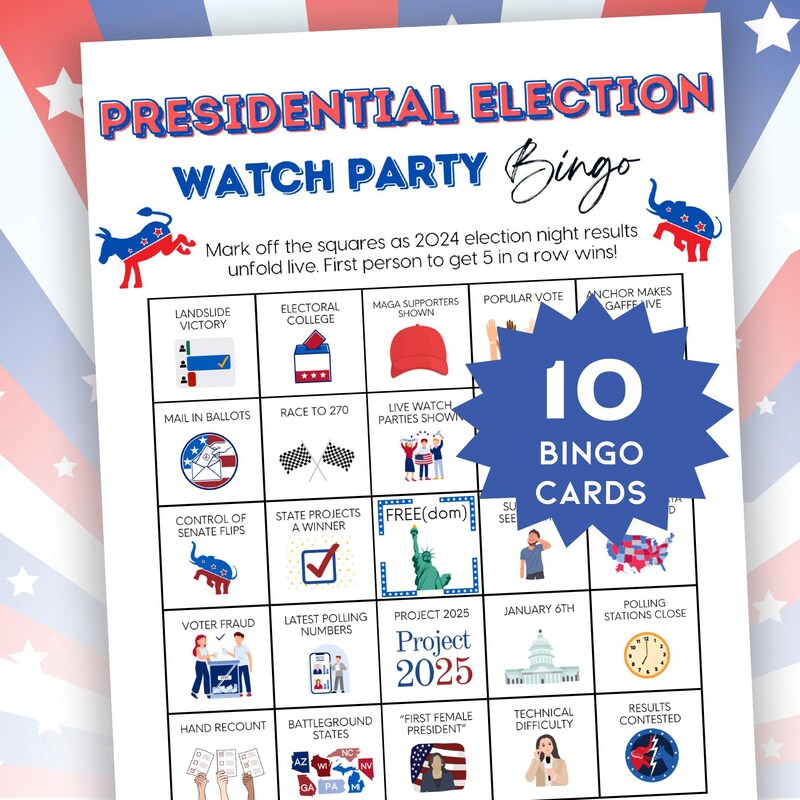 Trump Bingo Card - Etsy