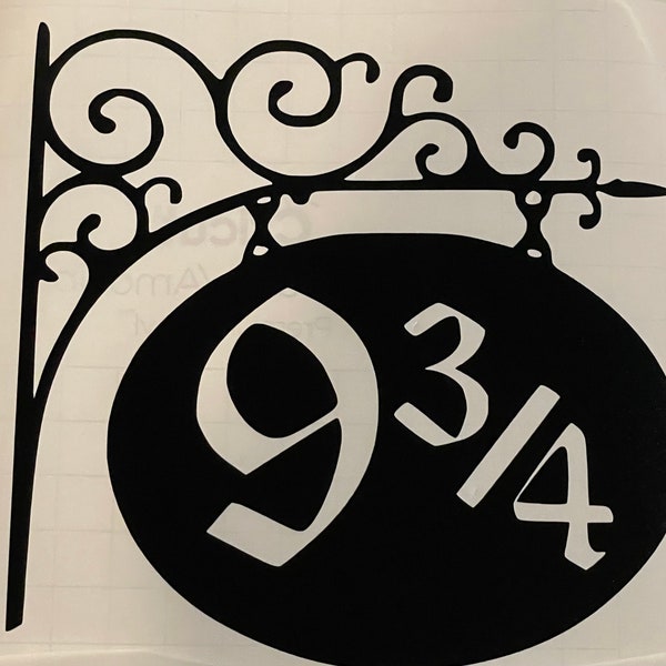 Platform 9 3 4 Sign - Etsy