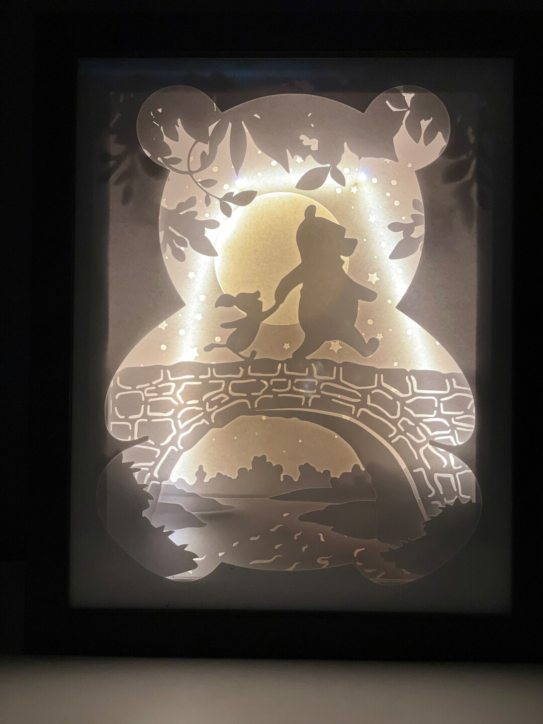 Pooh and Piglet 3d Shadow Box - Etsy