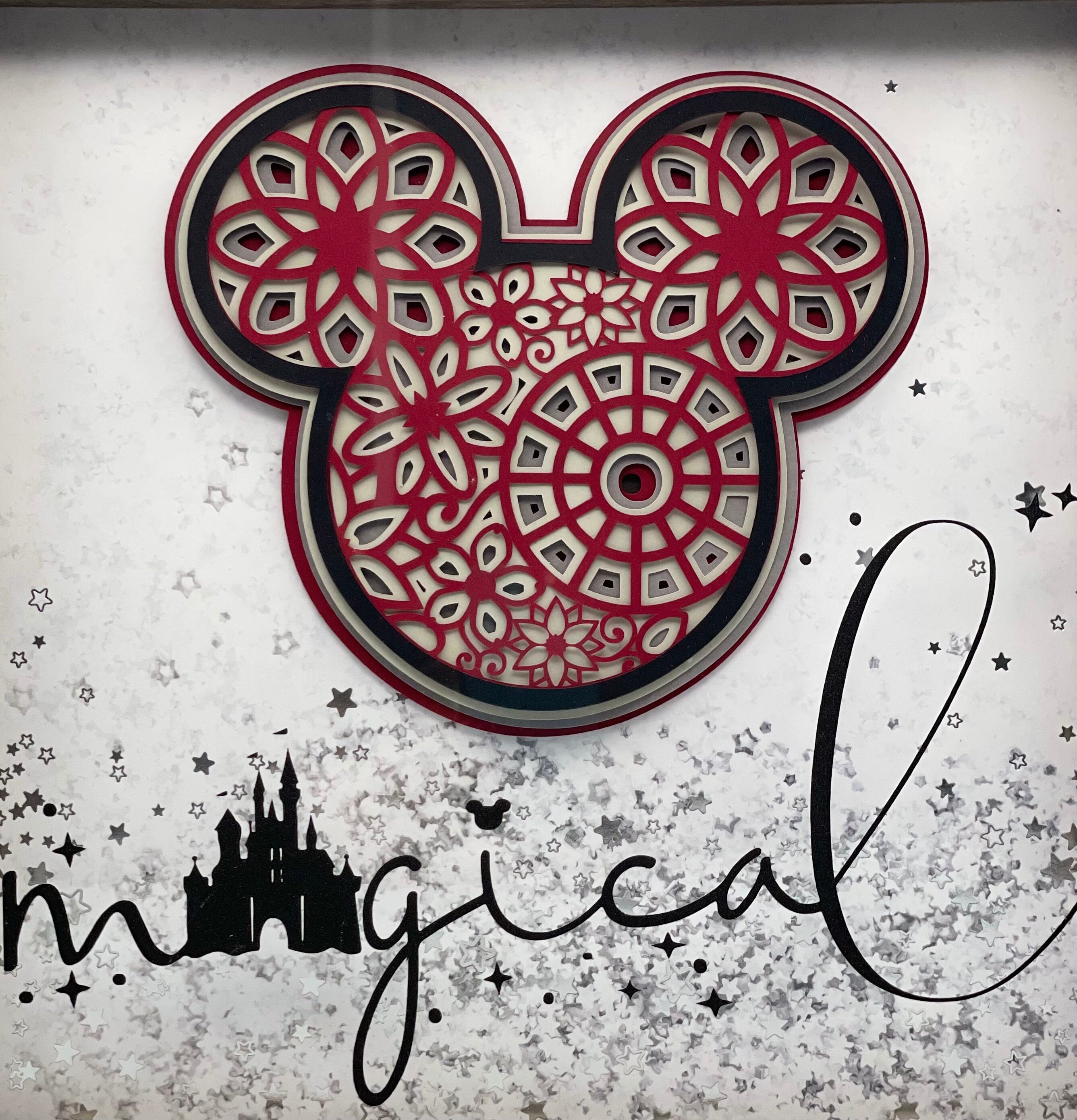 Mickey Mouse Mandala Shadow Box - Etsy