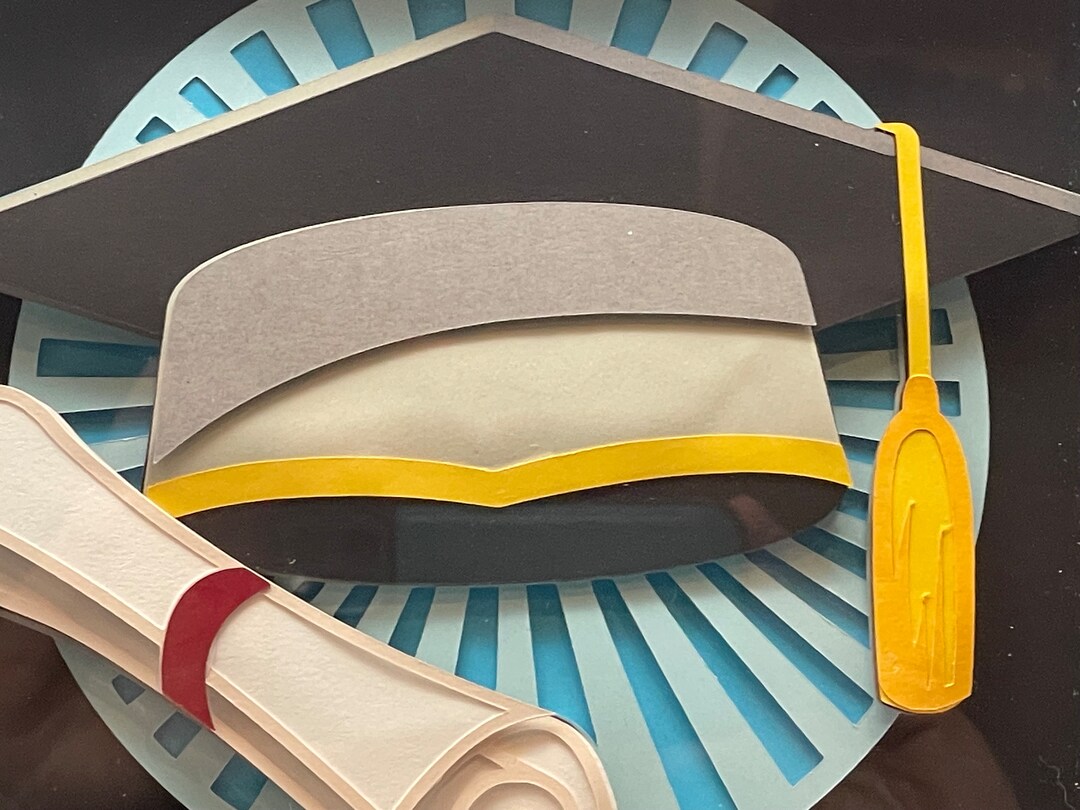 Personalized Graduate Layered Paper Shadow Box - Etsy