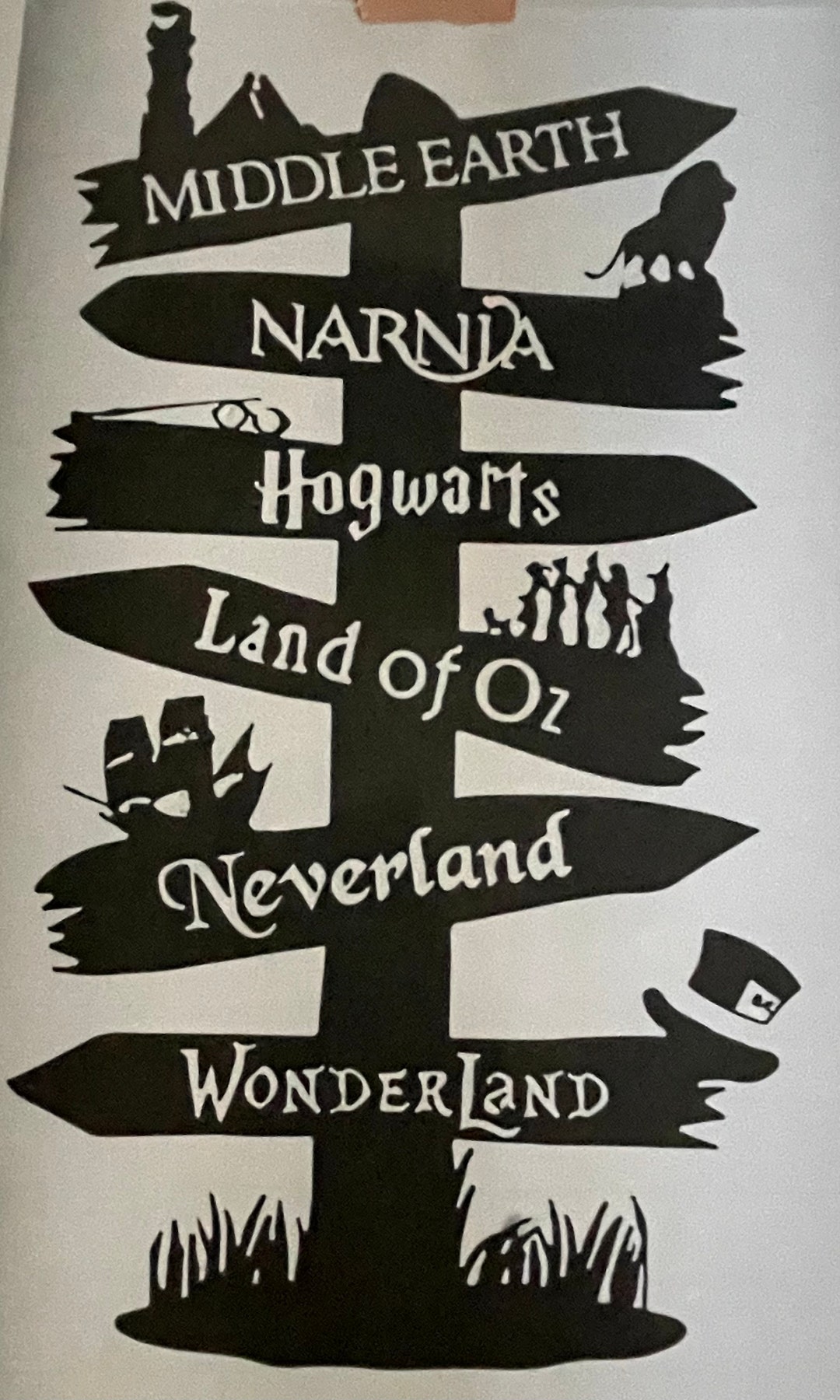 Fantasy Lands Signpost - Etsy