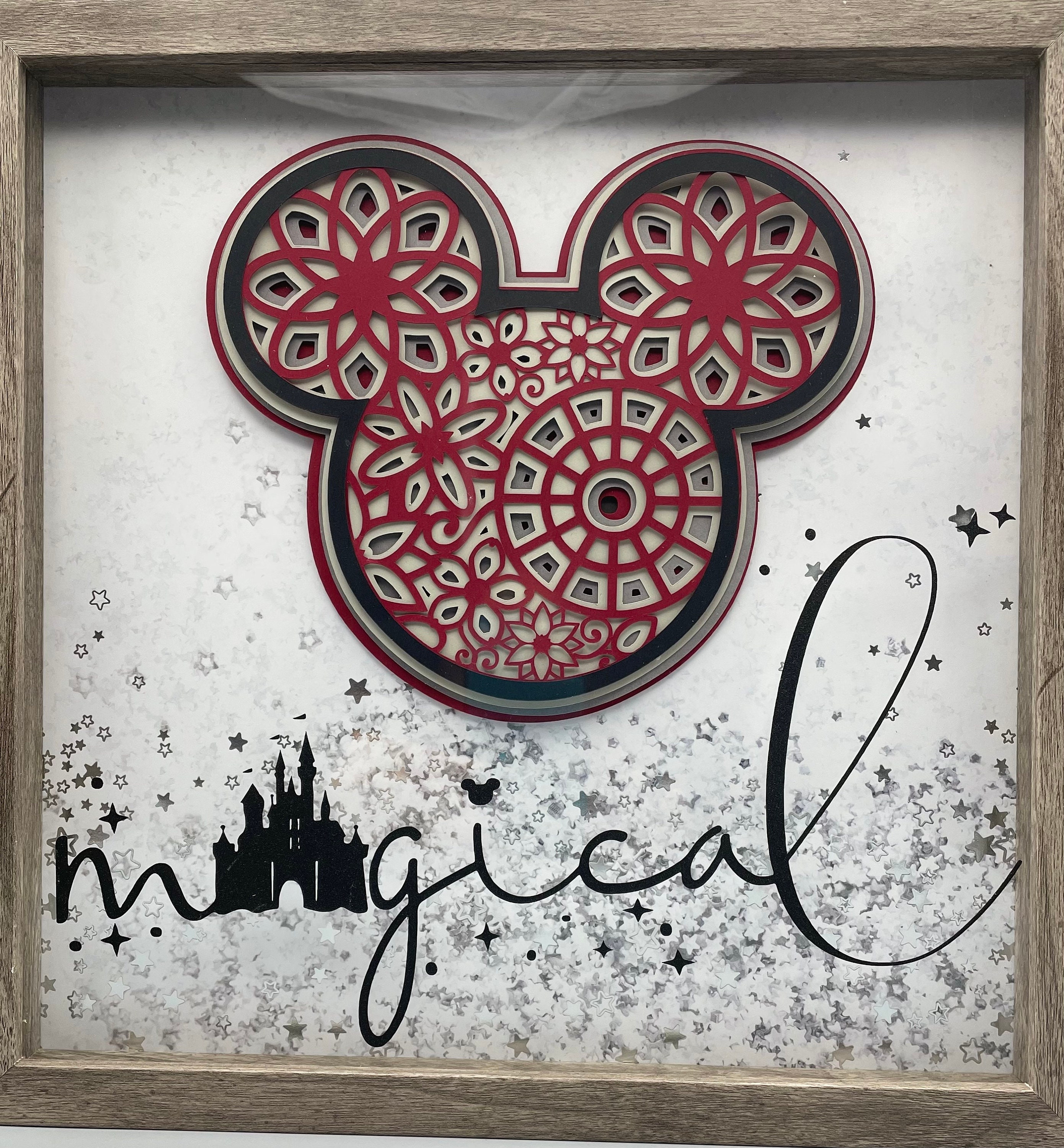 Mickey Mouse Mandala Shadow Box - Etsy