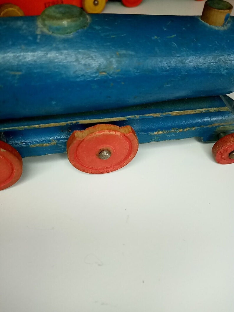 Vintage Rock Island Strombecker Wood Freight Train Car Set 6 - Etsy