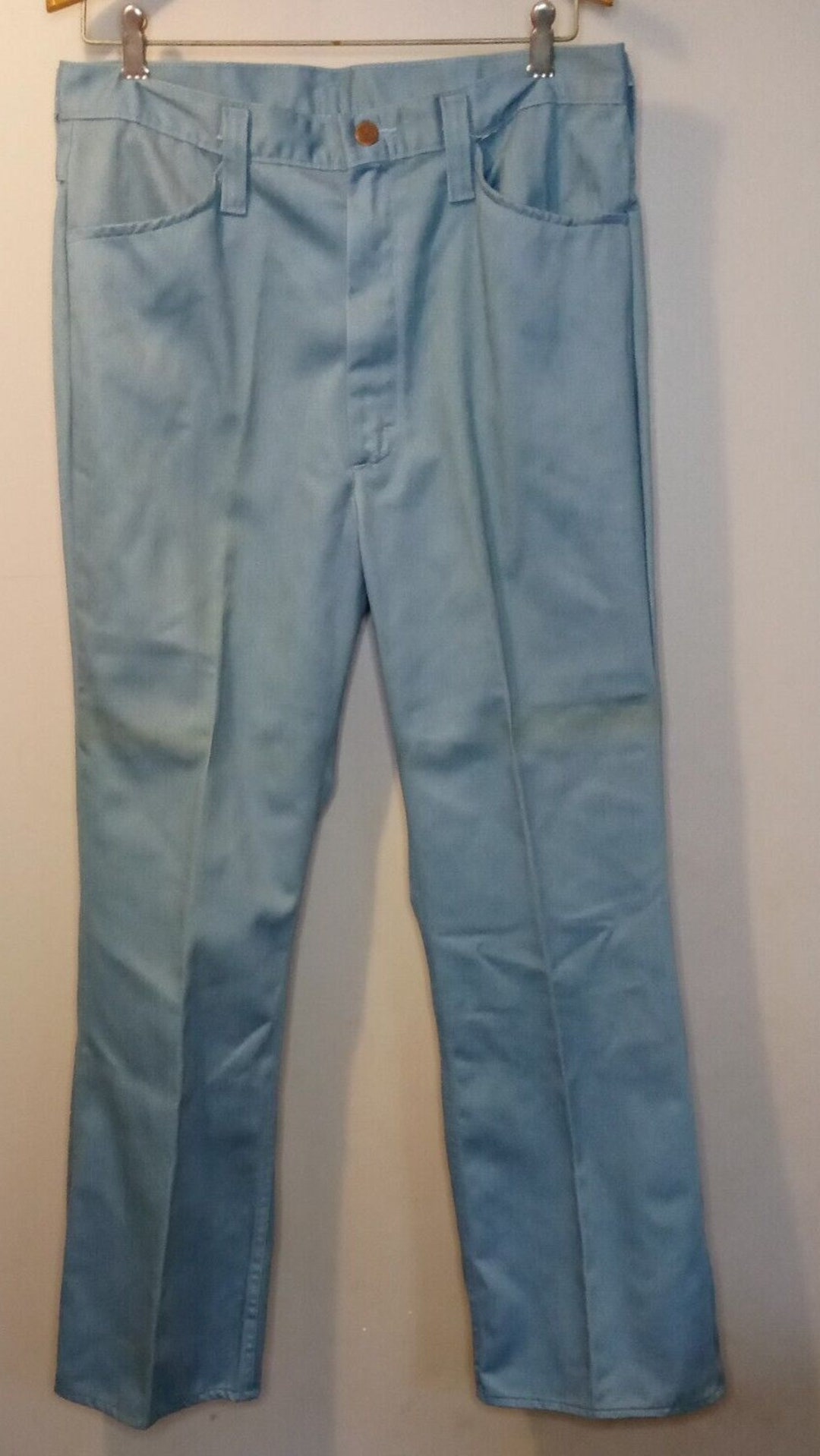 Vintage Sears Jeans Joint 70s Bell Bottoms Light Denim Size 34 Medium ...