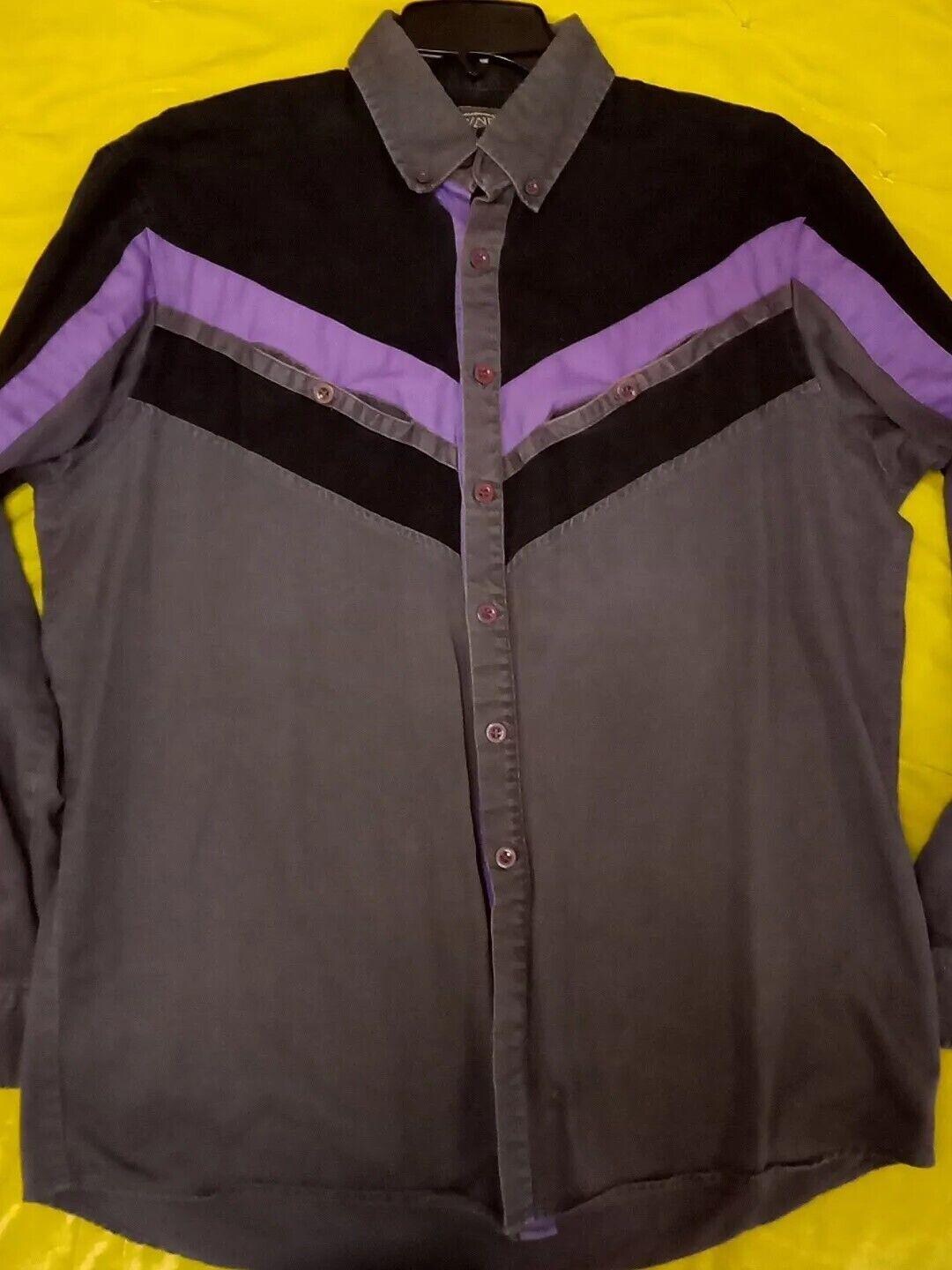 VTG Spindle River Mens Cowboy Western Colorblock Shirt Medium Single ...