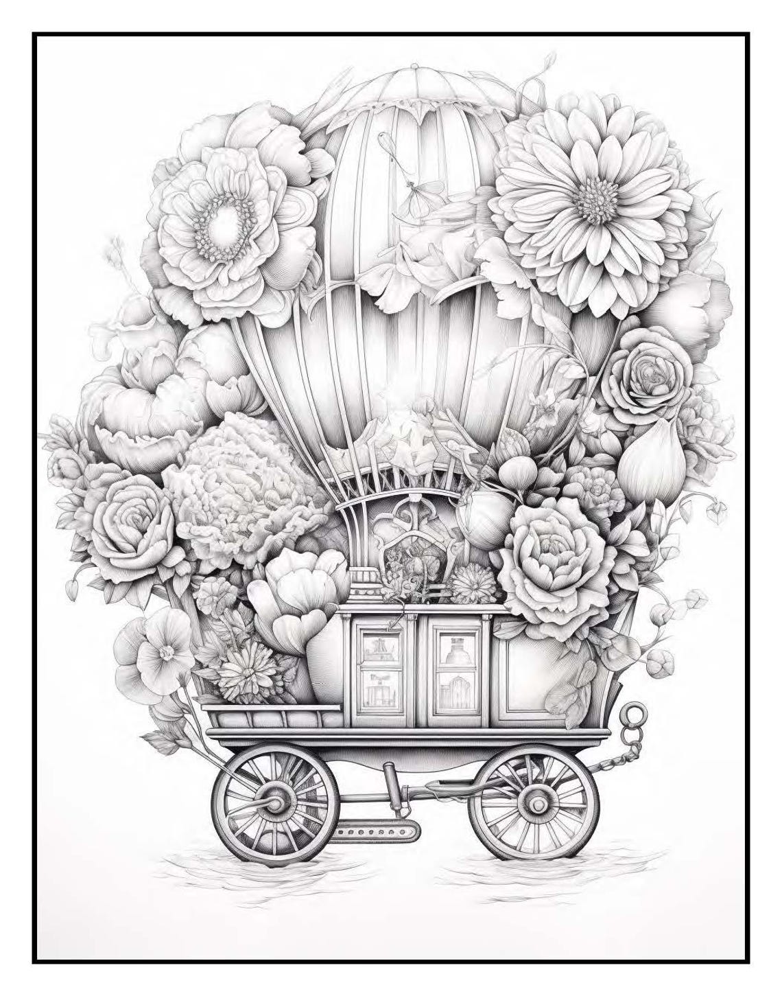 Vintage Coloring Pages, Fairytale Coloring Pages, Adult Coloring Pages ...