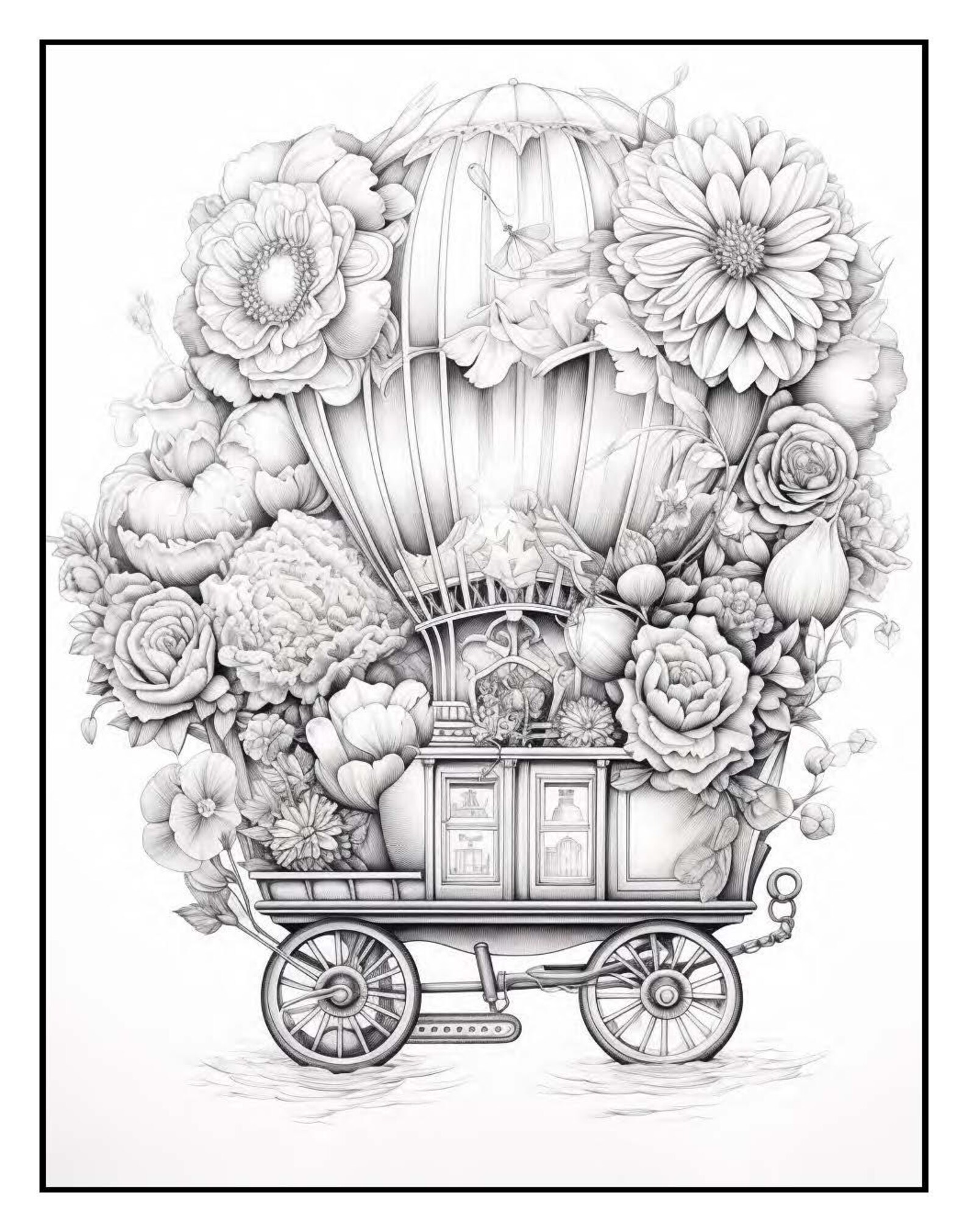Vintage Coloring Pages, Fairytale Coloring Pages, Adult Coloring Pages ...