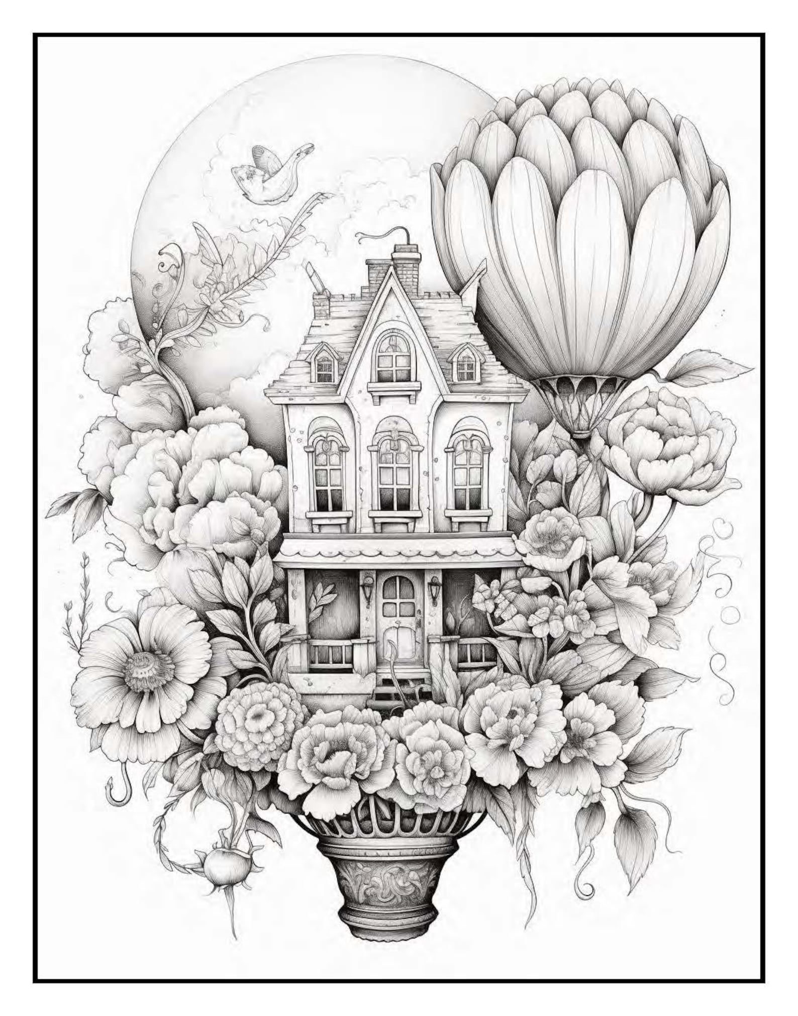 Vintage Coloring Pages, Fairytale Coloring Pages, Adult Coloring Pages ...